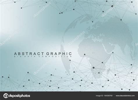 Big Data Complex World Globe Graphic Abstract Background Communication Perspective Backdrop Of
