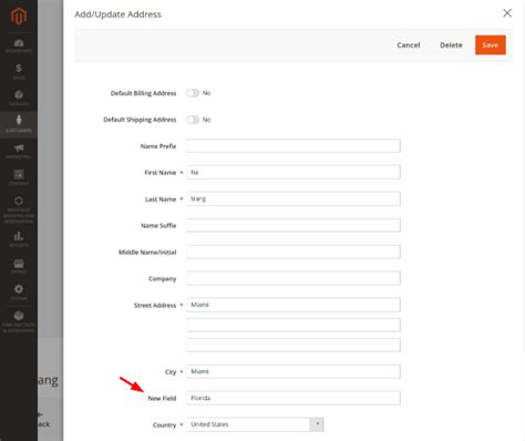 How To Add Custom Fields In Customer Address Form In Magento 2