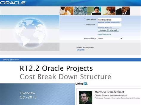 R12 2 2 Oracle Projects Cost Break Down Structure Overview Pptx Business Business And Finance