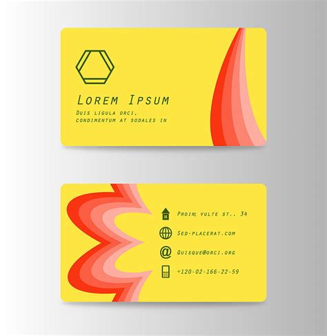 우아한 템플릿 명함 벡터 Ai Eps Uidownload