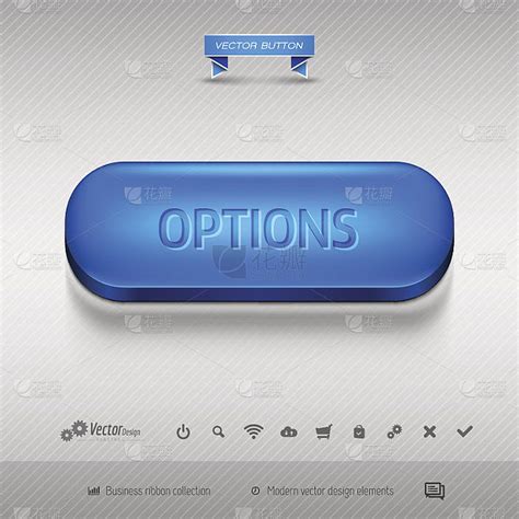 矢量设计元素作为商业网页按钮的网站