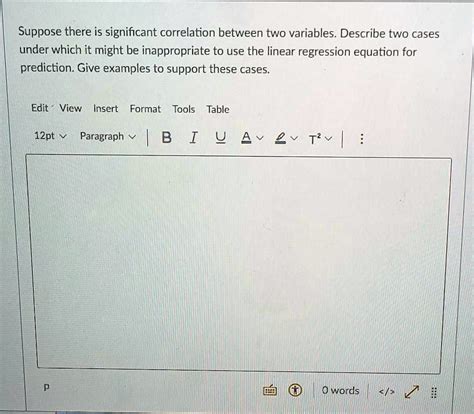 Solved Suppose There Is A Significant Correlation Between Two Variables Describe Two Cases