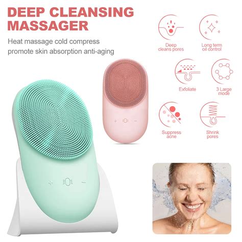 전기 얼굴 클렌징 브러시 휴대용 페이셜 클렌저 소닉 페이셜 클렌징 브러시 스킨 스크러버 스킨 마사지 스킨 케어 도구파워 페이셜 클렌징 기기 Aliexpress