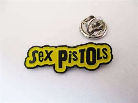 Sex Pistols Yellow Logo Punk Metal Badge Ultra Limited Few Only