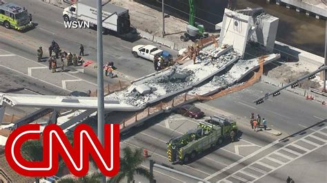 Pedestrian Bridge At Florida International University Collapses Youtube