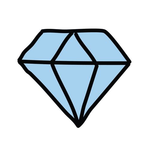 Cute Diamond Anime Character Clipart