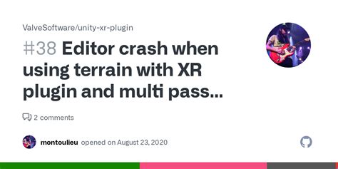 editor crash when using terrain with xr plugin and multi pass rendering