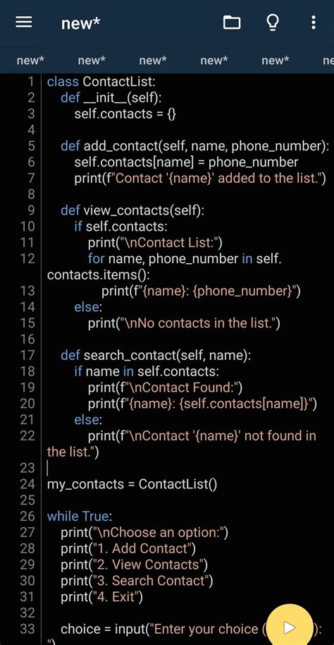 Day 23100 Today I Learned A Simple Program To Save The Contact Number Deepu Sasi