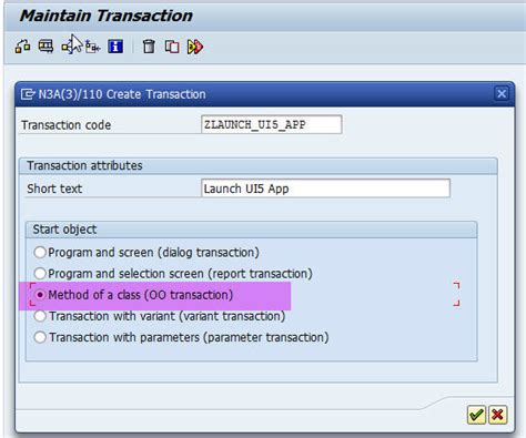 How To Create Transaction Code To Launch Sapui5 Ap Sap Community