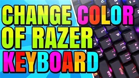 How To Change Color On Razer Blackwidow Ultimate Alpinehow