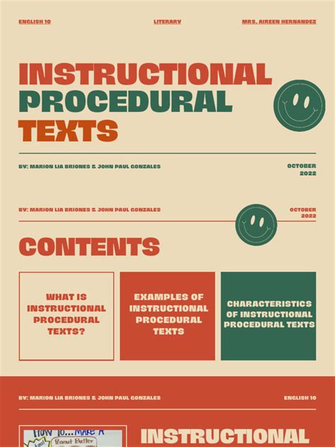 Instructional Procedural Texts Pdf French Fries Food And Drink Preparation