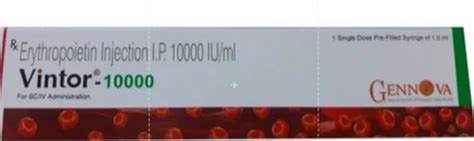 10000IU Erythropoietin Injection Non Prescription At Best Price In Thane