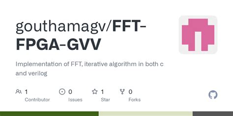 GitHub Gouthamagv FFT FPGA GVV Implementation Of FFT Iterative