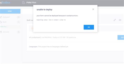 Forms Unable To Deploy 9 Form Building Kobotoolbox Community Forum