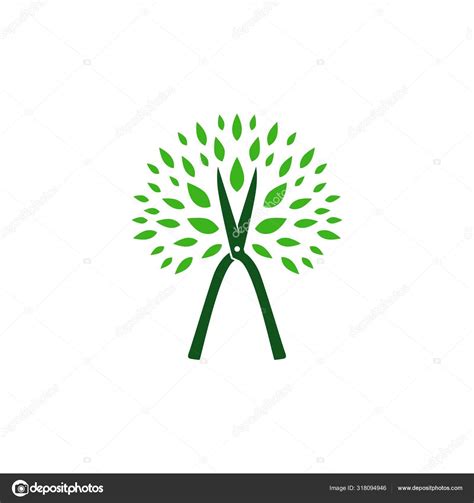 Tree Cutting Service Logo Vector Icon Illustration Stock Vector Gagavastard
