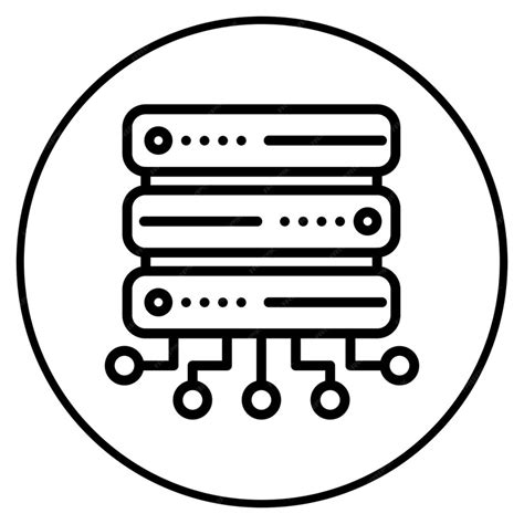 premium vector database network vector illustration