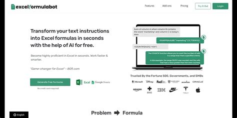 Excel Formula Bot Information Pricing And Alternatives 2025