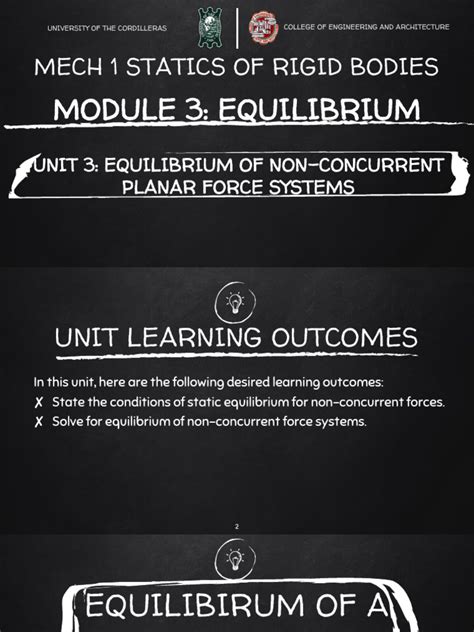 mech 1 module 3 unit 3 equilibrium of non concurrent planar force