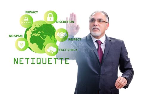 Concept Of Etiquette And Netiquette Stock Image Image Of Guidelines Conduct 272602741