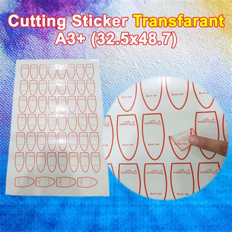 Jual Cetak Stiker Transparant Custom Cutting Jakarta Timur Sinar Digital Printing