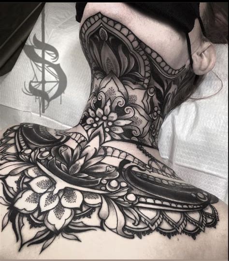 Pin By Cassidy Shiver On Tattoos Neck Tattoos Women Chest Piece Tattoos Chest Tattoos For Women