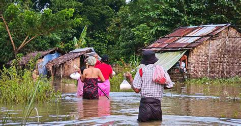 လှည်းကူးတွင် ရေအနည်းငယ်ပြန်တက်ပြီး လူ ၇ ၄၀၀ ခန့် ရေဘေးသင့်