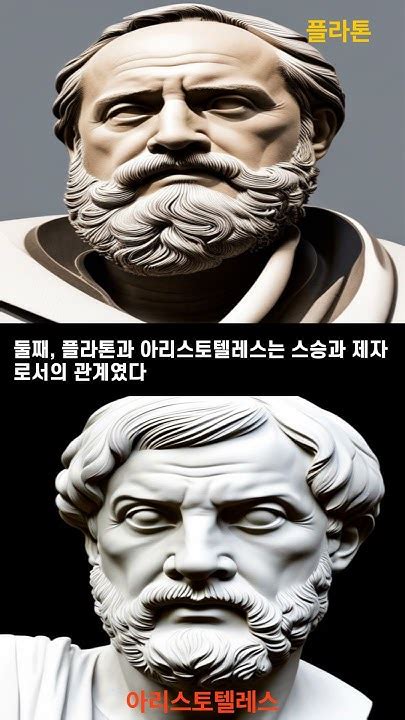 플라톤과 아리스토텔레스 사이가 가장 좋지 않은 이유 2가지 고대 그리스의 철학자 Shorts Youtube