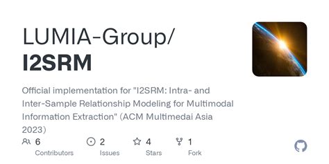 Github Lumia Groupi2srm Official Implementation For I2srm Intra
