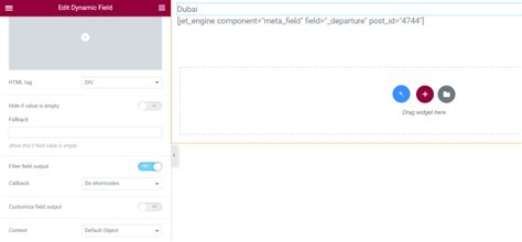 Dynamic Field Widget Overview — Jetengine Crocoblock