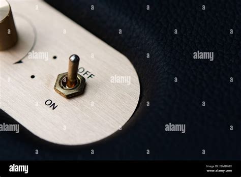 On Off Switch Button On Speaker Bluetooth Stock Photo Alamy