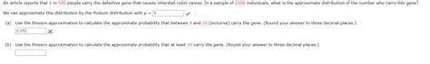 solved we can approximate this distribution by the poisson