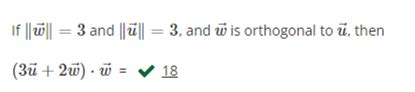 Solved If Vec W And Vec U And Vec W Is Chegg Com