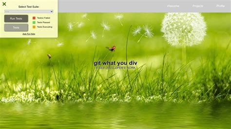 Personal Portfolio The Height Of The Welcome Section Should Be Equal To The Height Of The