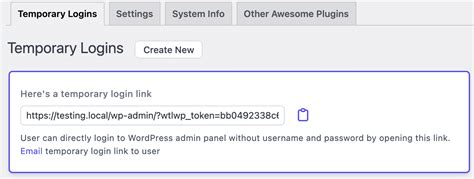 How To Create A Temporary Wordpress Login Without Sharing Password