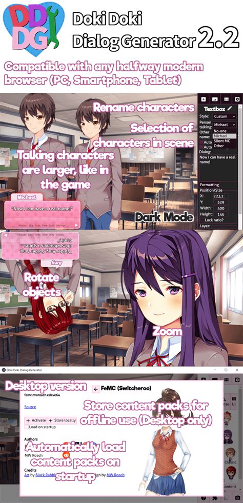 Doki Doki Text Box Generator Doki Doki Literature Club Logo Meme
