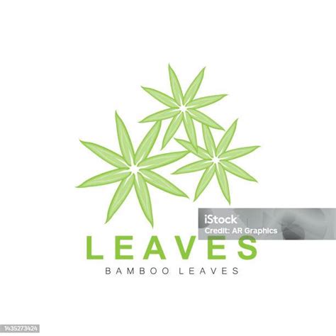 대나무 잎 로고 디자인 녹색 식물 벡터 팬더 푸드 대나무 제품 브랜드 일러스트 레이 션 0명에 대한 스톡 벡터 아트 및 기타 이미지 Istock