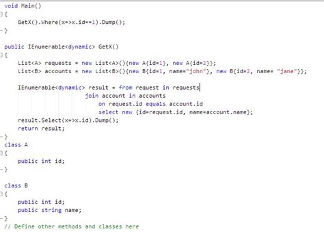 C Declare And Initialize Variable For Assigning List Of Anonymous