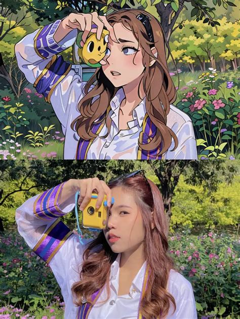 เปลี่ยนรูปภาพธรรมดาๆ ให้กลายเป็นการ์ตูนอนิเมะ 💓 แกลเลอรีที่โพสต์โดย วันนี้กินอะไร 🍜 Lemon8