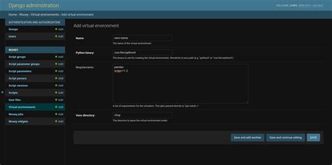 Virtual Environment Setup — Wooey 300 Documentation