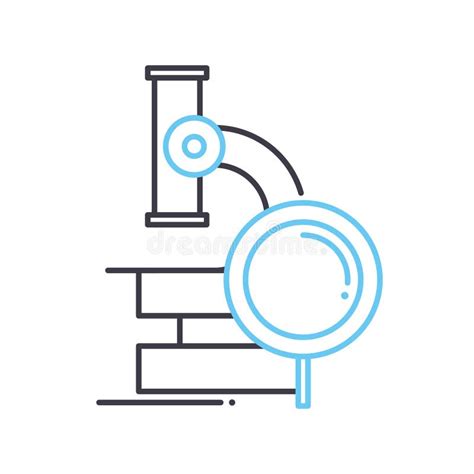 Research Line Icon Outline Symbol Vector Illustration Concept Sign Stock Vector