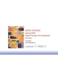 Lecture RISC V University Of California Berkeley Lecture Risc V University Of