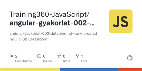 Github Training360 Javascriptangular Gyakorlat 002 Databinding Kovix Angular Gyakorlat 002