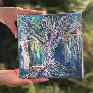 Magical Tree Of Life Giclee Fine Art Print On Canvas Not Framed Or Stretched Free Shipping