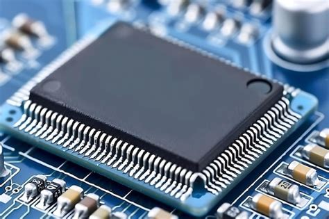 premium photo realistic microchip processor background