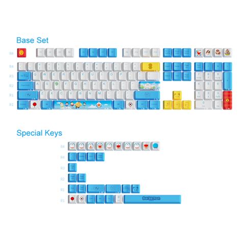 Doraemon Keycap Set 138 Key