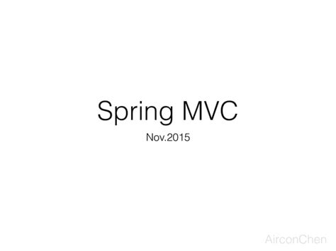 Springmvc Ppt