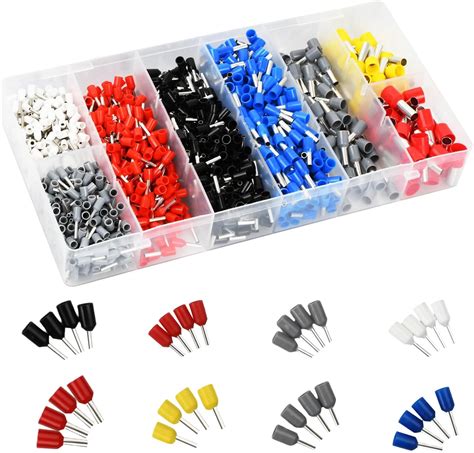 1200 Pcs Ferrules Twin Wire Ferrules Wire Terminal Connector Ferrule