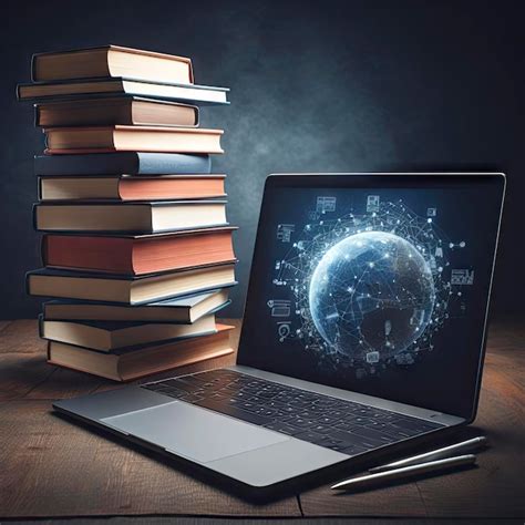 온라인 학습 개념 Ai 생성 프리미엄 사진