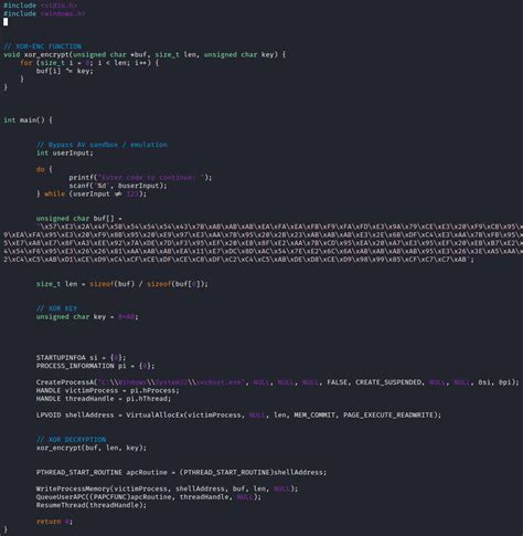 Mastering Malware Evasion Process Injection Shellcode Encryption And Sandbox Bypass With