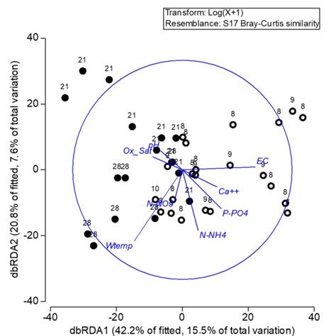 Distance Based Redundancy Analysis Dbrda Ordination Plot Of Download Scientific Diagram